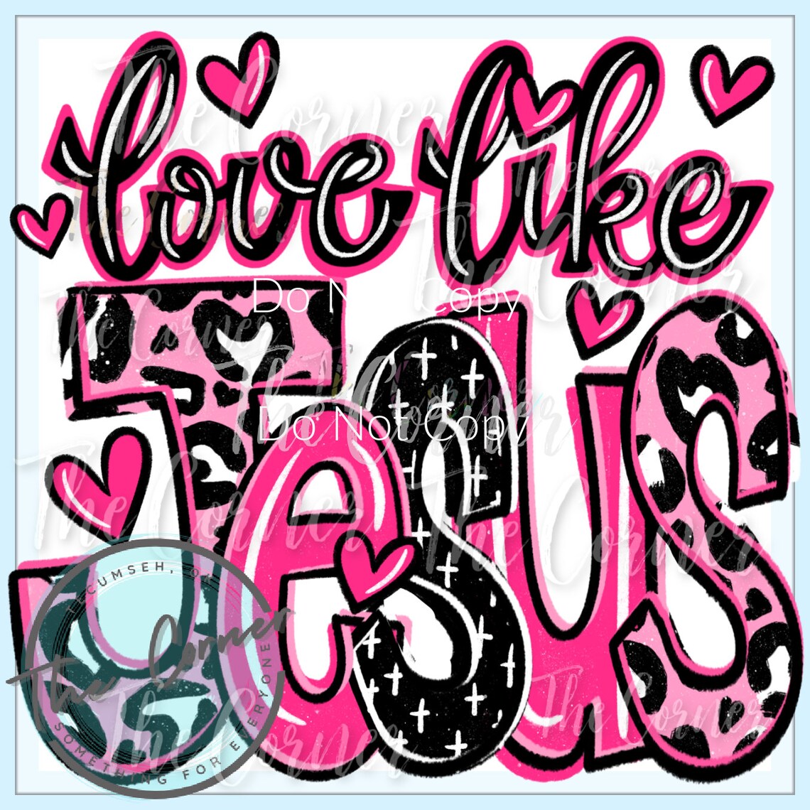 Love Like Jesus Htv Transfer Spiritual Sublimation Jesus - Etsy