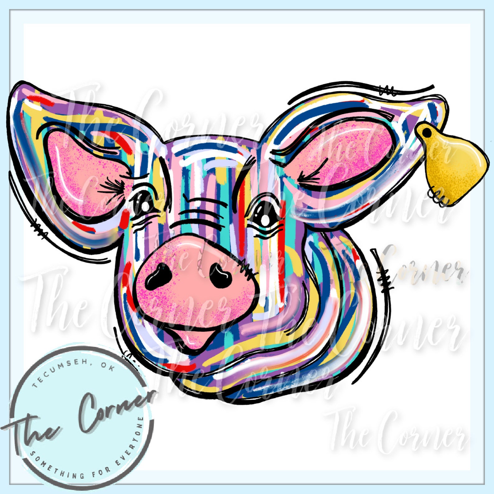 Show Time Pigs Htv Transfer- Pig Sublimation Transfer- Farm Shirt ...