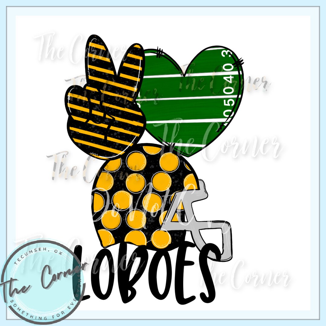 Loboes Heat Press Transfer- Lobo Mascot HTV Transfer- Football Team ...