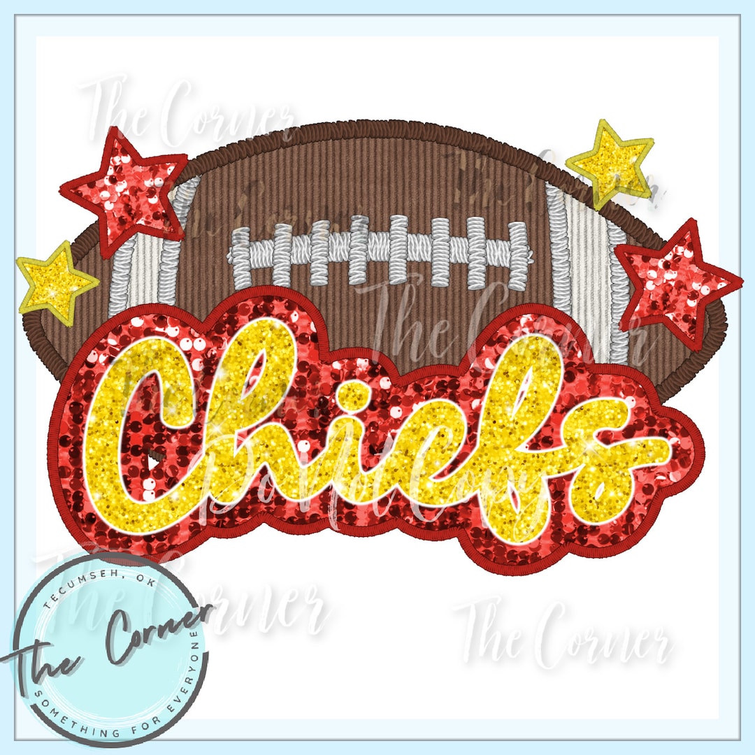 Chiefs Heat Press Transfer- Chief Mascot HTV Transfer- Football Team ...