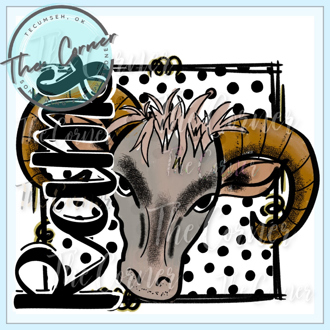 Rams Heat Press Transfer Go Rams Mascot HTV Transfer Football Team ...