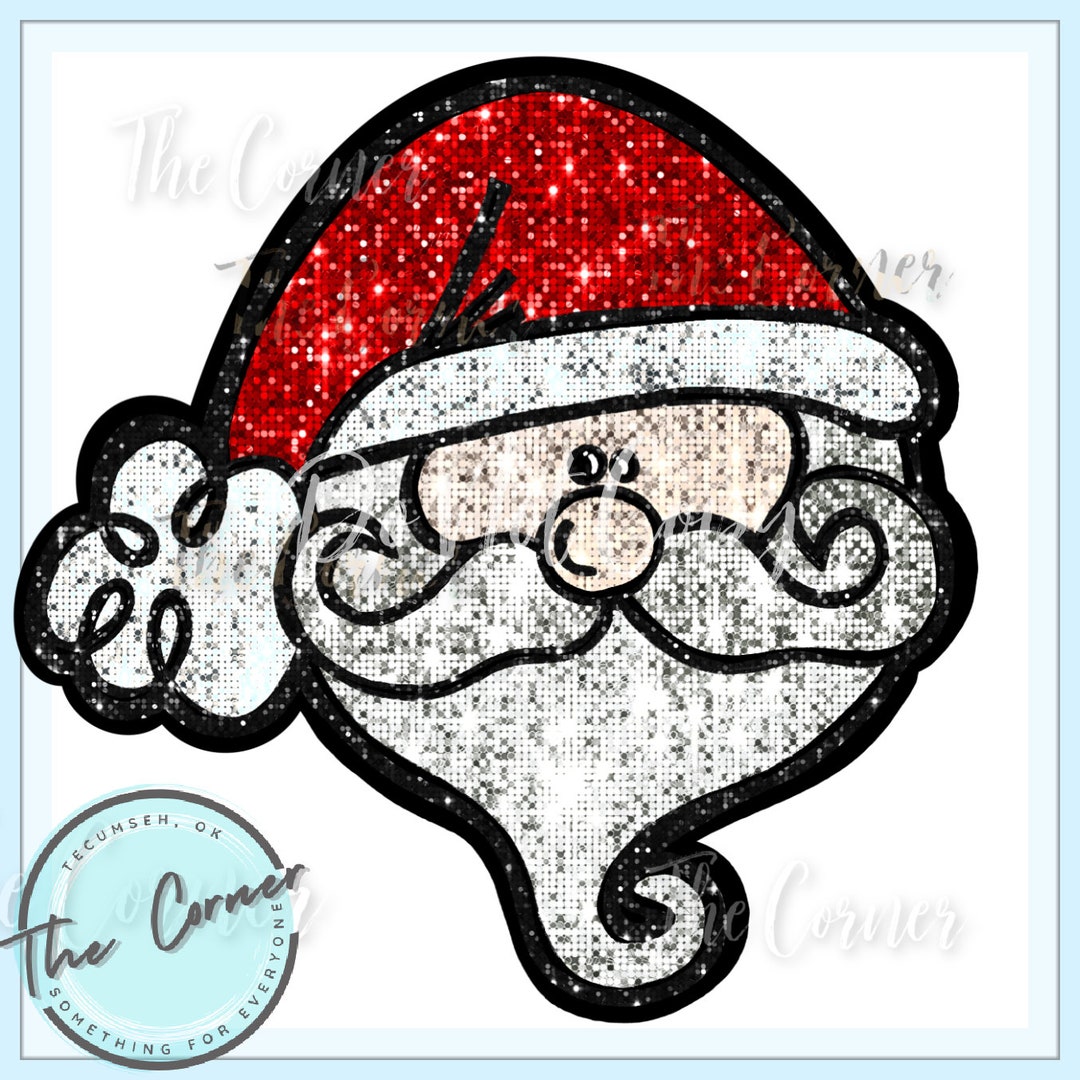 Merry Christmas Heat Press Transfer Christmas HTV Transfer Santa Claus ...