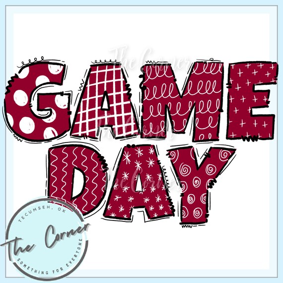 Game Day Football Heat Transfer Htv Football Mascot Htv - Etsy