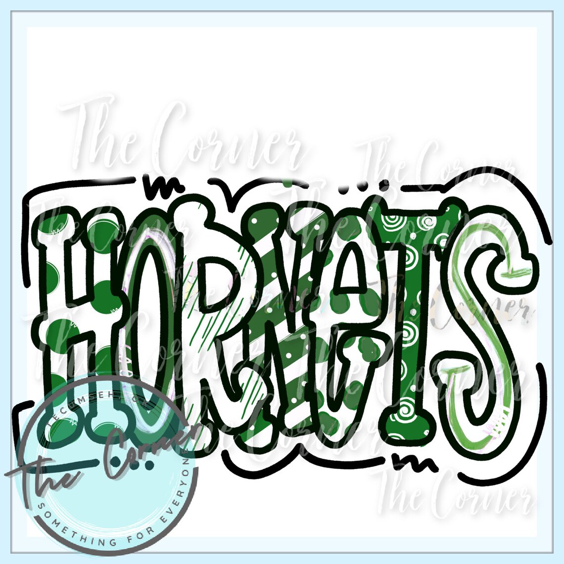 Hornets Heat Press Transfer- Go Hornets Mascot HTV Transfer- Football ...