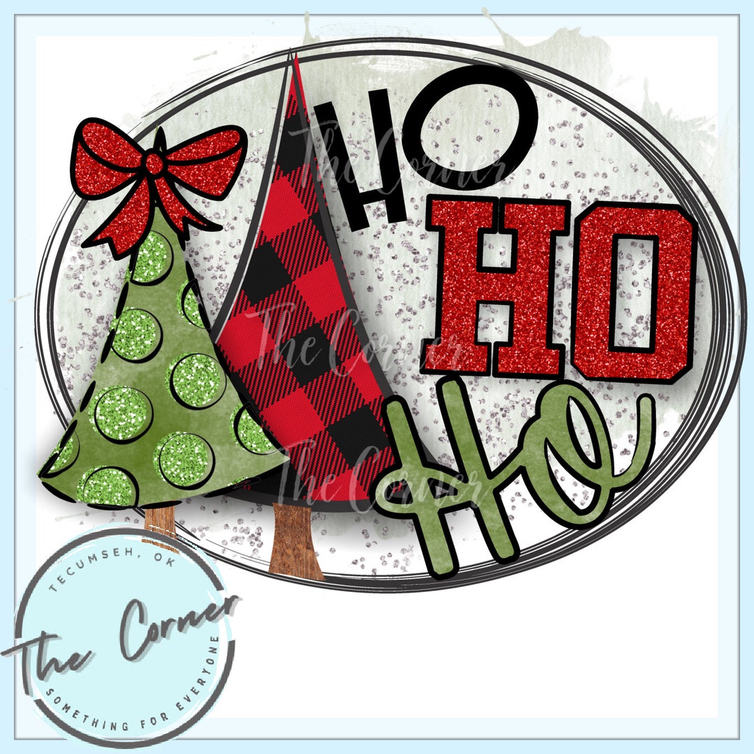 Christmas Ho Ho Ho Heat Press Transfer- Christmas HTV Transfer ...