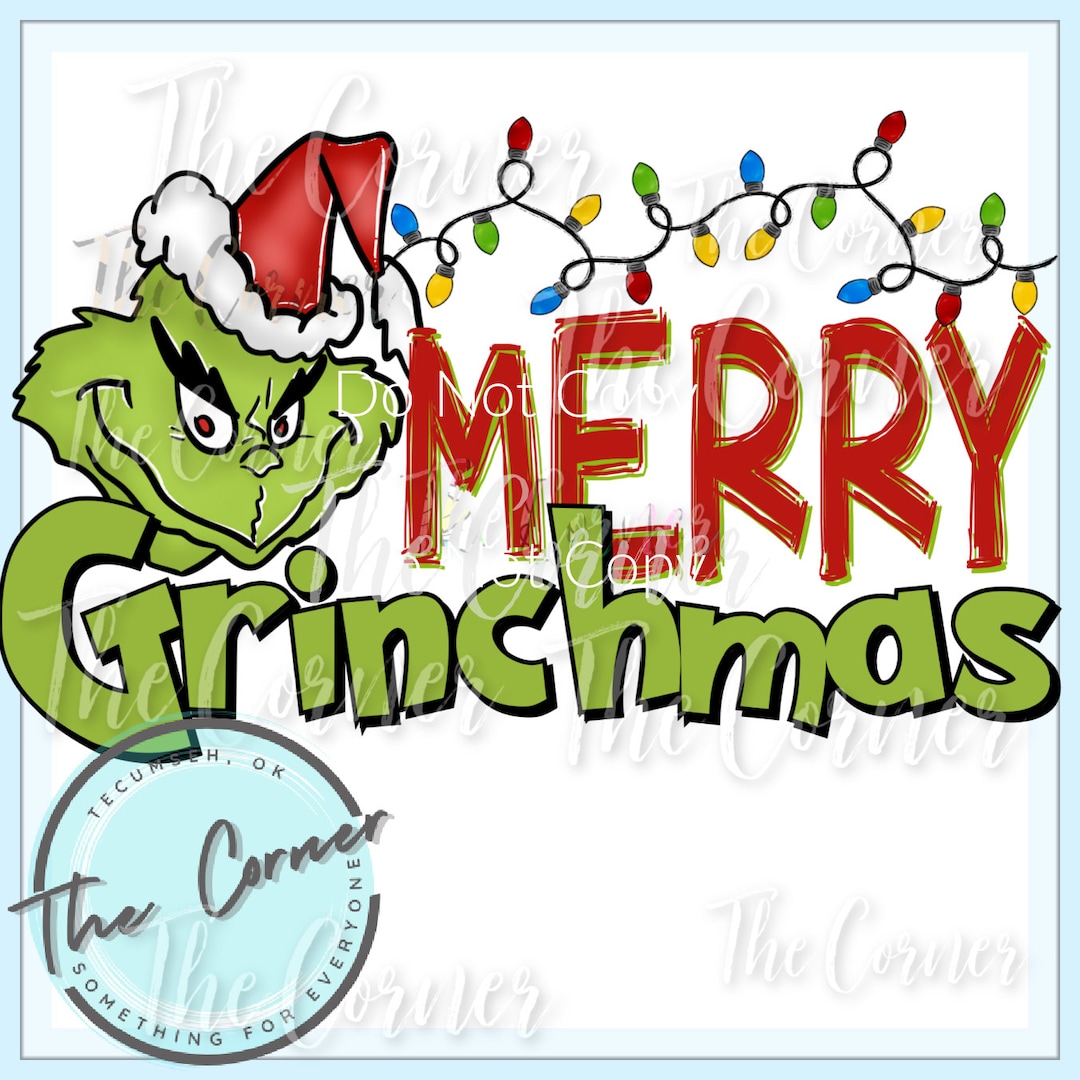 Christmas Heat Press Transfer- Christmas HTV Transfer- Mean One Shirt ...