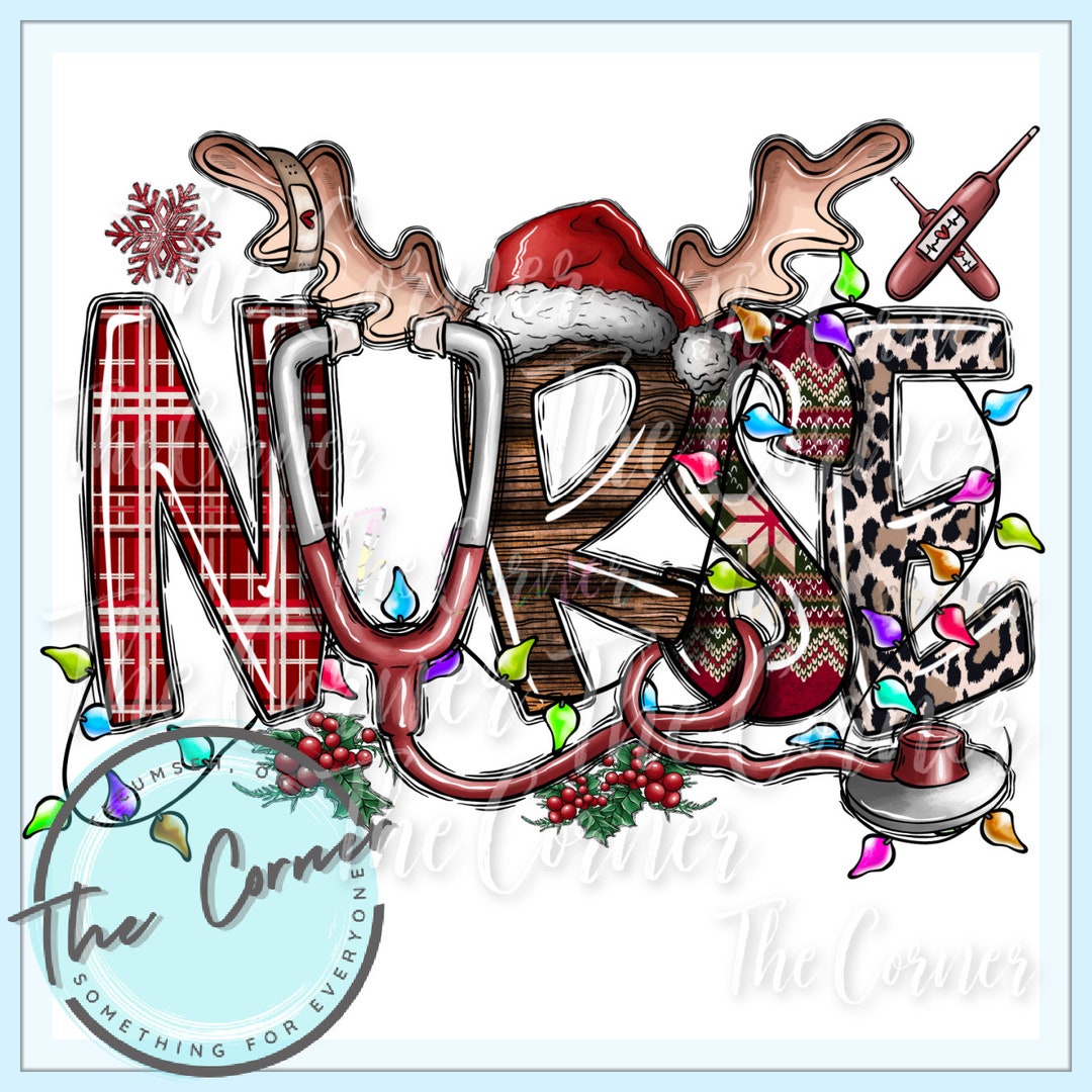 Christmas Nursing HTV Healthcare Sublimation Transfer Healthcare Htv ...
