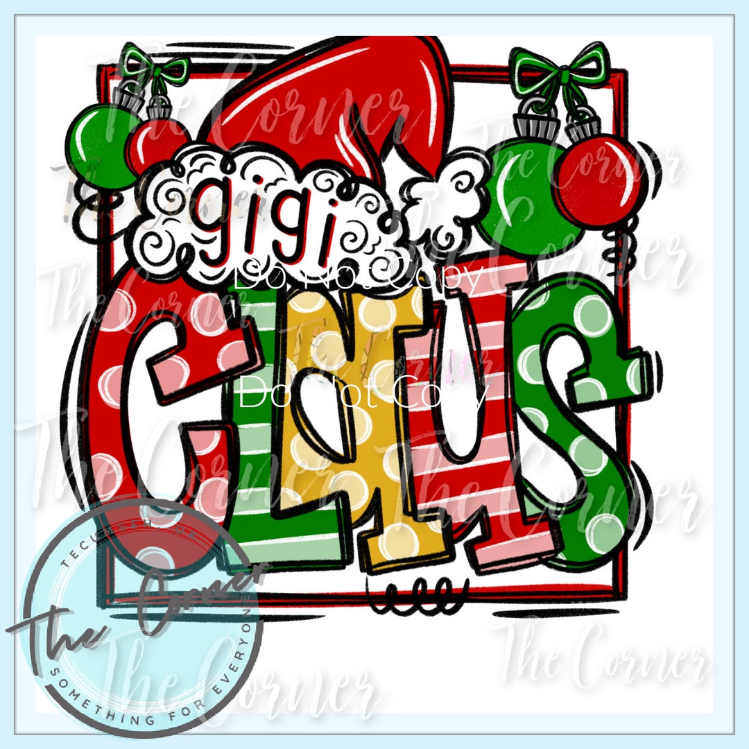 Gigi Claus Christmas Heat Press Transfer Christmas HTV - Etsy