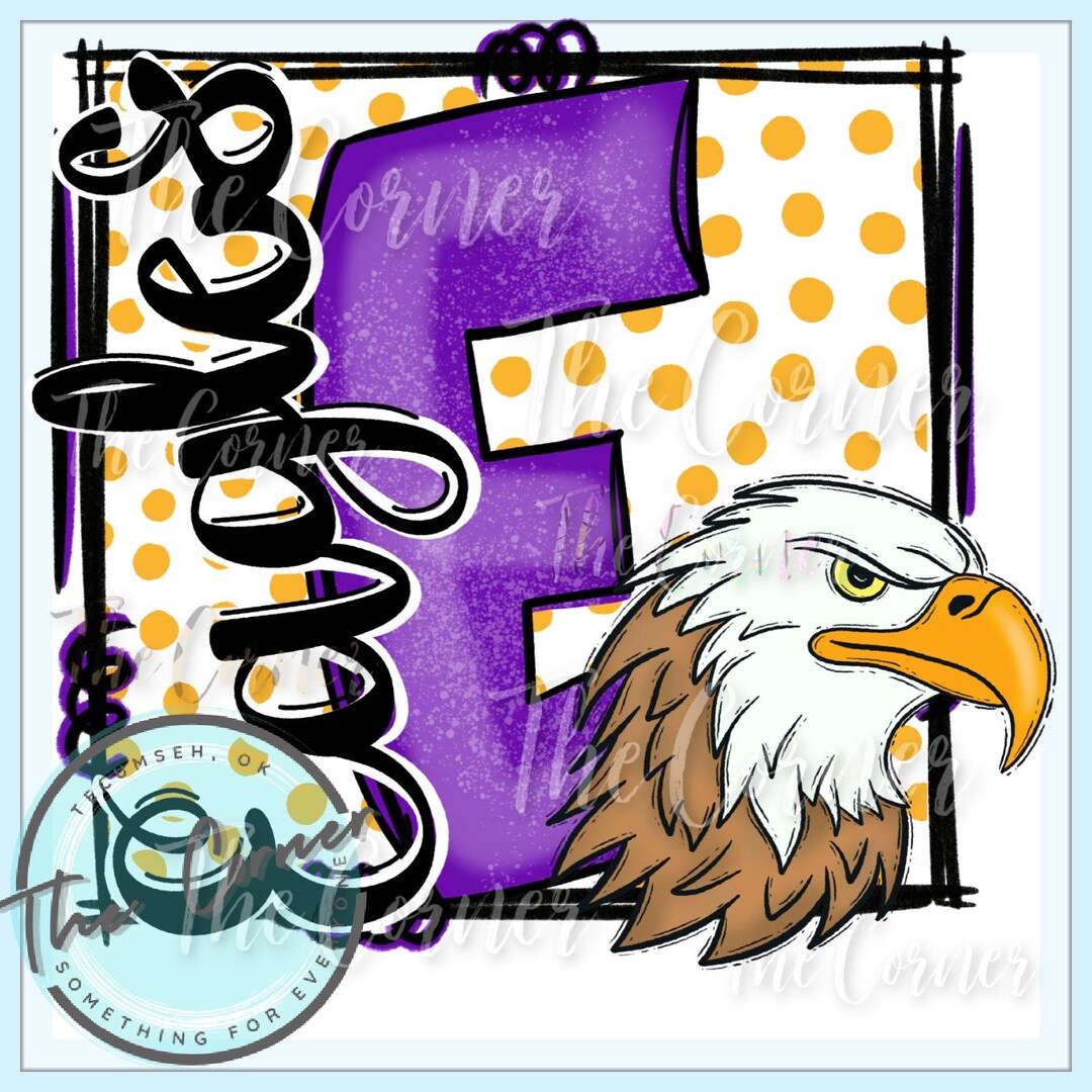 Eagles Heat Press Transfer- Go Eagles Mascot HTV Transfer- Football ...