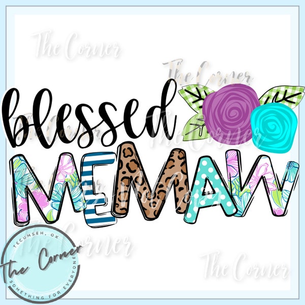 Memaw Dtf Print - Etsy