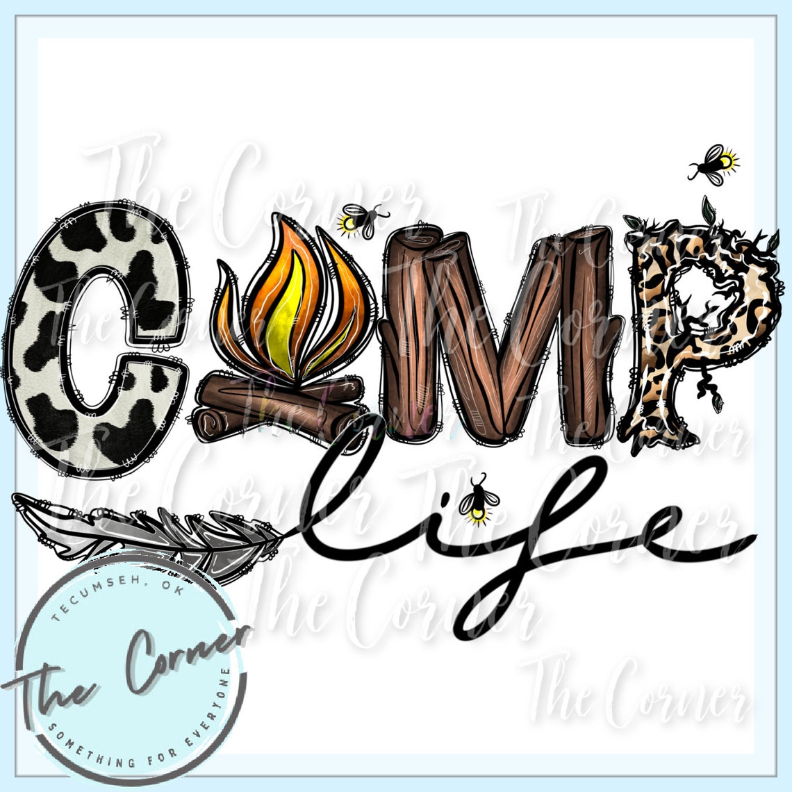 Camping Heat Transfer Campfire Shirt Htv Camping Htv - Etsy