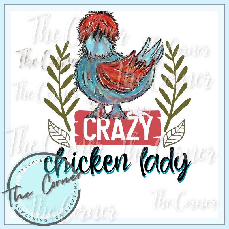Chicken Htv Transfer Crazy Chicken Sublimation Transfer Farm - Etsy