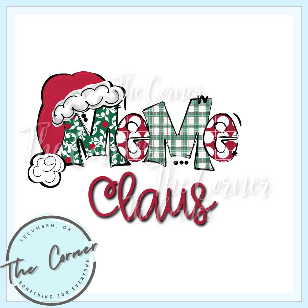Meme Claus Christmas Heat Press Transfer Christmas HTV Transfer Meme ...