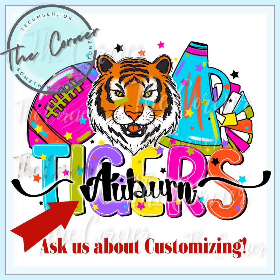 Tiger Heat Transfer- Tiger Cheer Htv- Tiger Cheer Sublimation- Tiger ...
