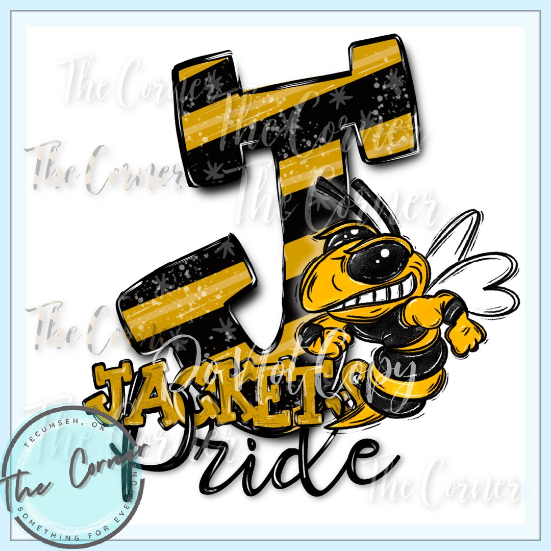 Jackets Heat Press Transfer- Jacket Pride Mascot HTV Transfer- Football ...