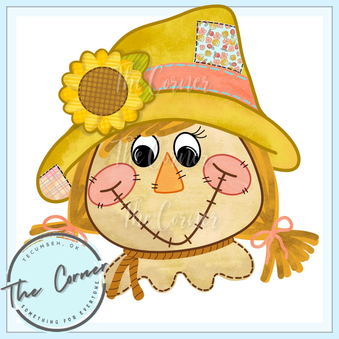 Scarecrow Heat Press Transfer Fall Pumpkin HTV Transfer Fall Pumpkin ...