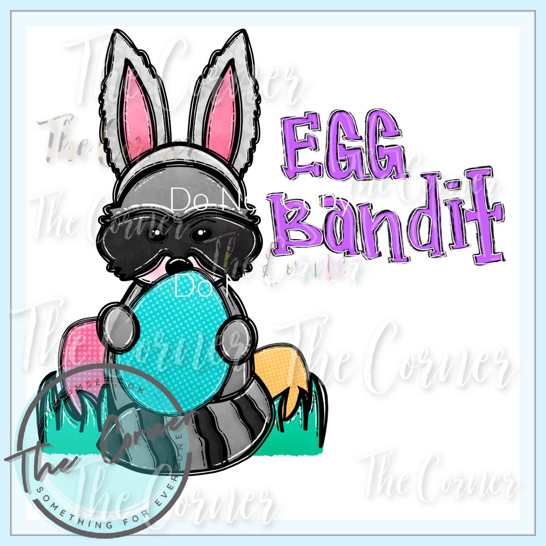 Egg Bandit Htv Transfer Easter Cross Sublimation Bunny Shirt Design ...