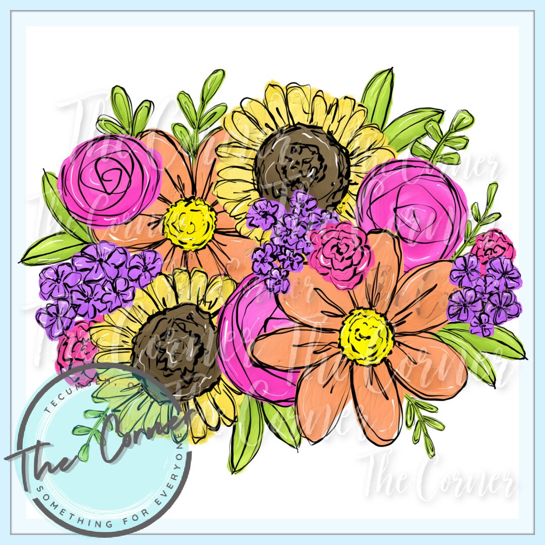 Spring Flower Htv Transfer Easter Flower Sublimation Floral Shirt ...