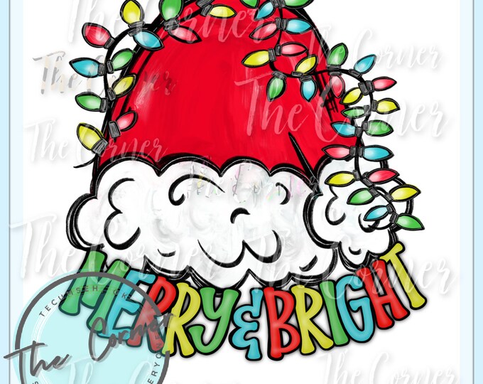 Merry Christmas Heat Press Transfer- Christmas Santa HTV Transfer ...