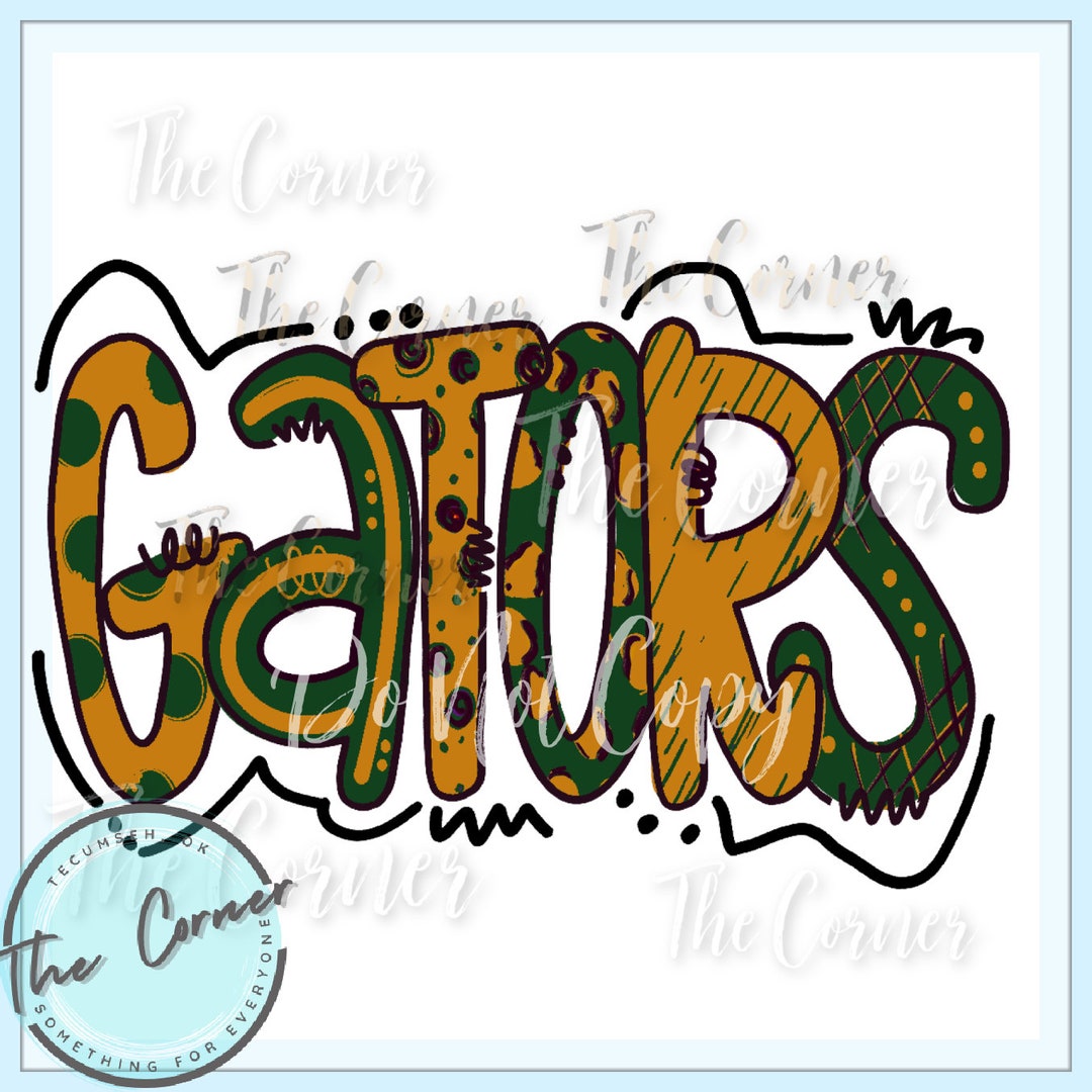 Gators Heat Press Transfer Go Gators Mascot HTV Transfer - Etsy