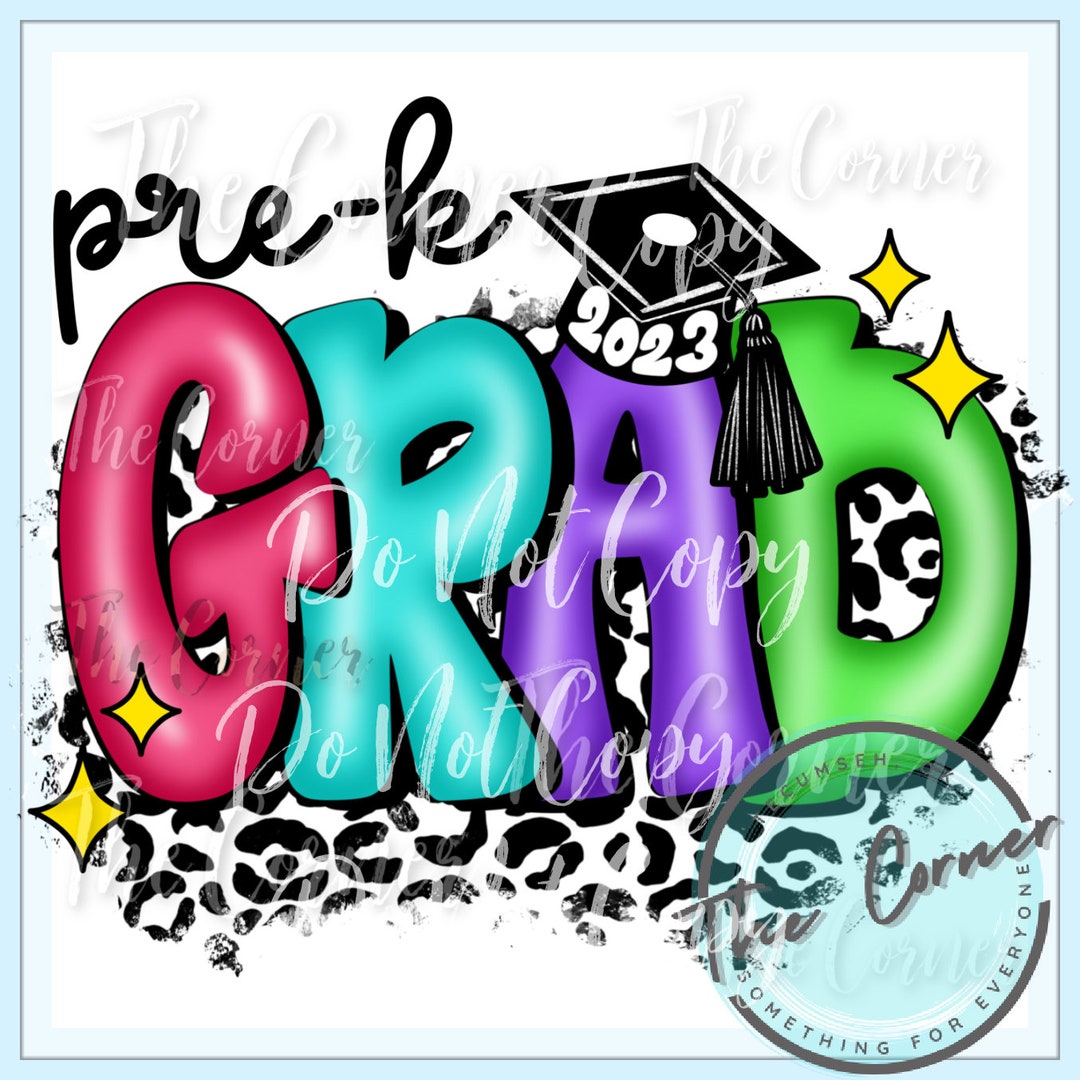 School Heat Transfer- Teacher Sublimation Transfer- Pre K Graduation ...