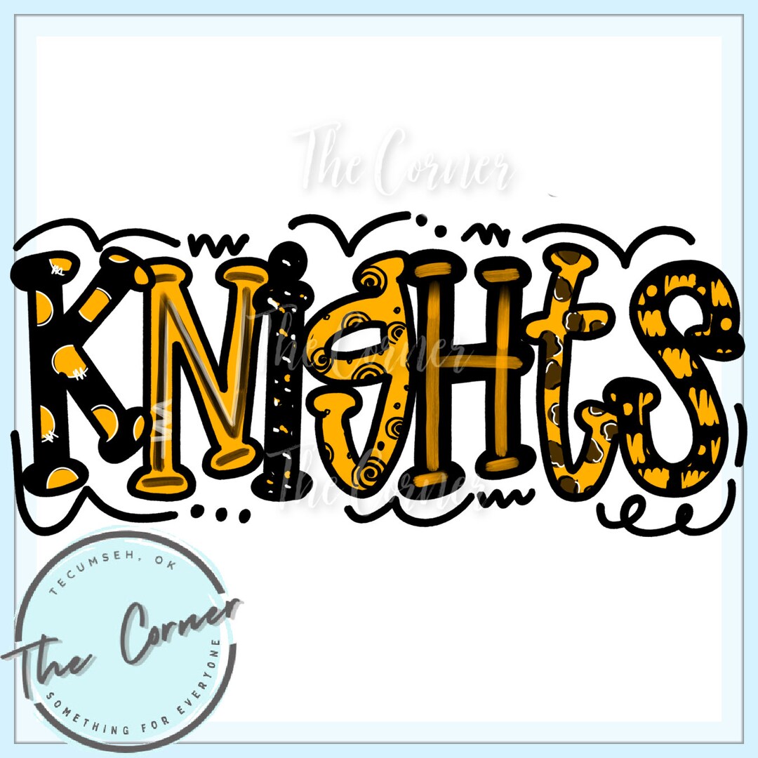 Knights Heat Press Transfer Go Knights Mascot HTV Transfer Football ...