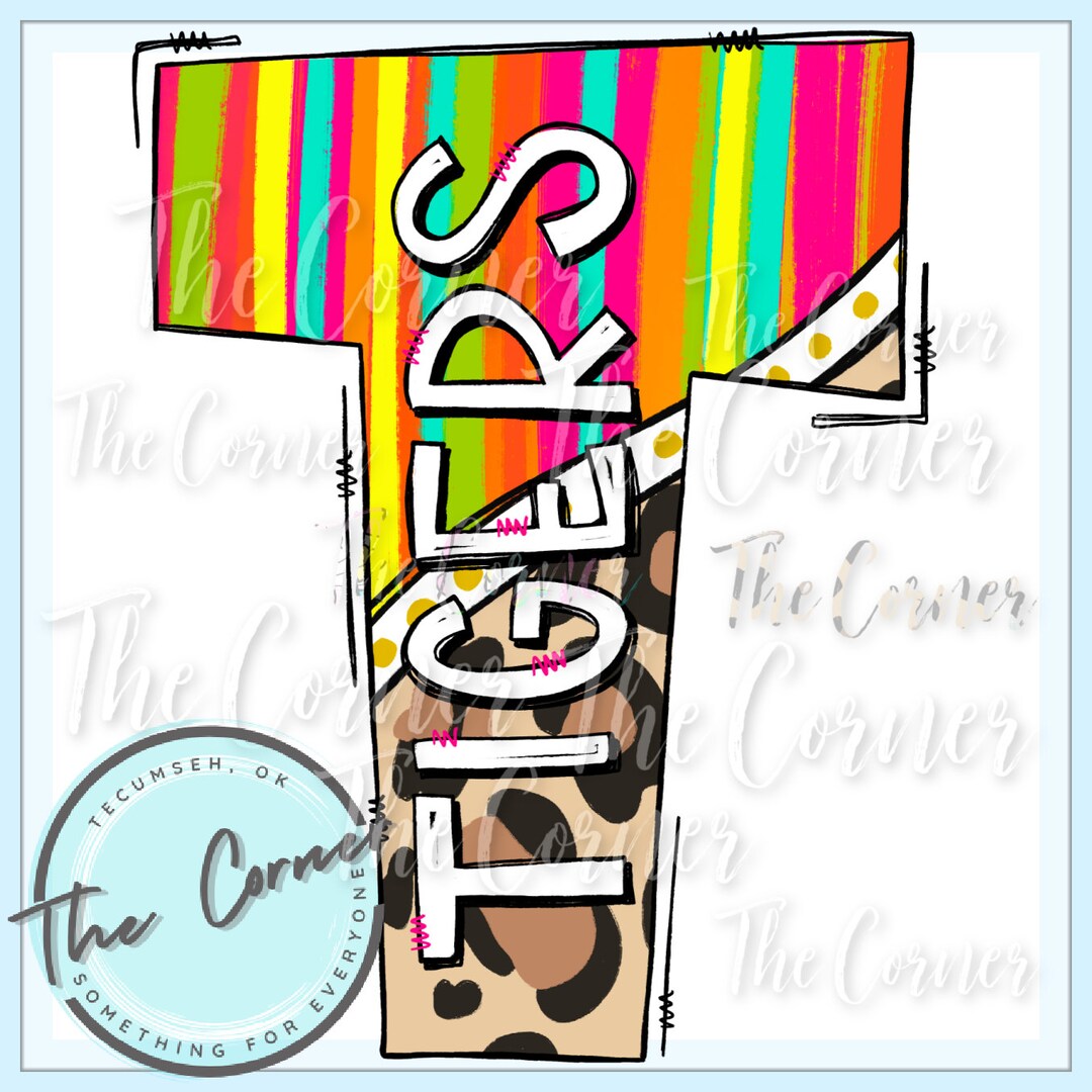 Tiger Heat Transfer Htv- Tiger Mascot Htv- Tiger Doodle Sublimation ...