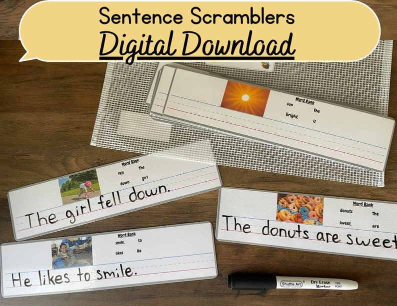 Sentence Scramblers Digital Download - Etsy