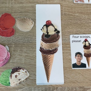 Digital Download - Ice Cream Shop Task Bag, Counting and Sequencing ...