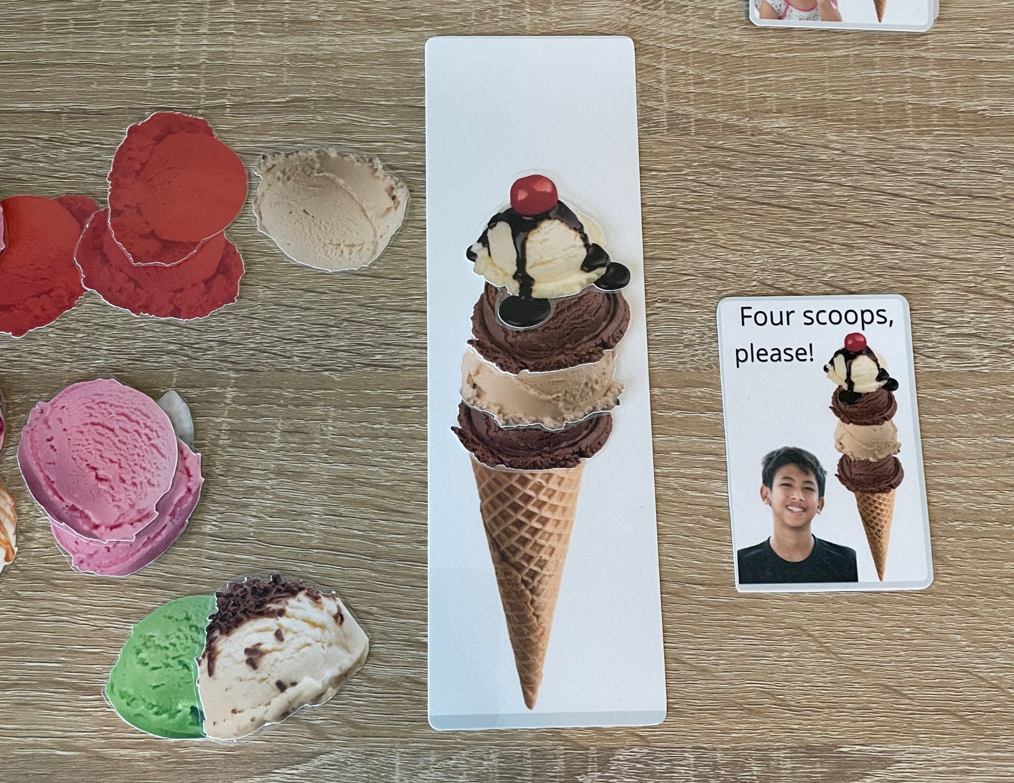 Digital Download - Ice Cream Shop Task Bag, Counting and Sequencing ...