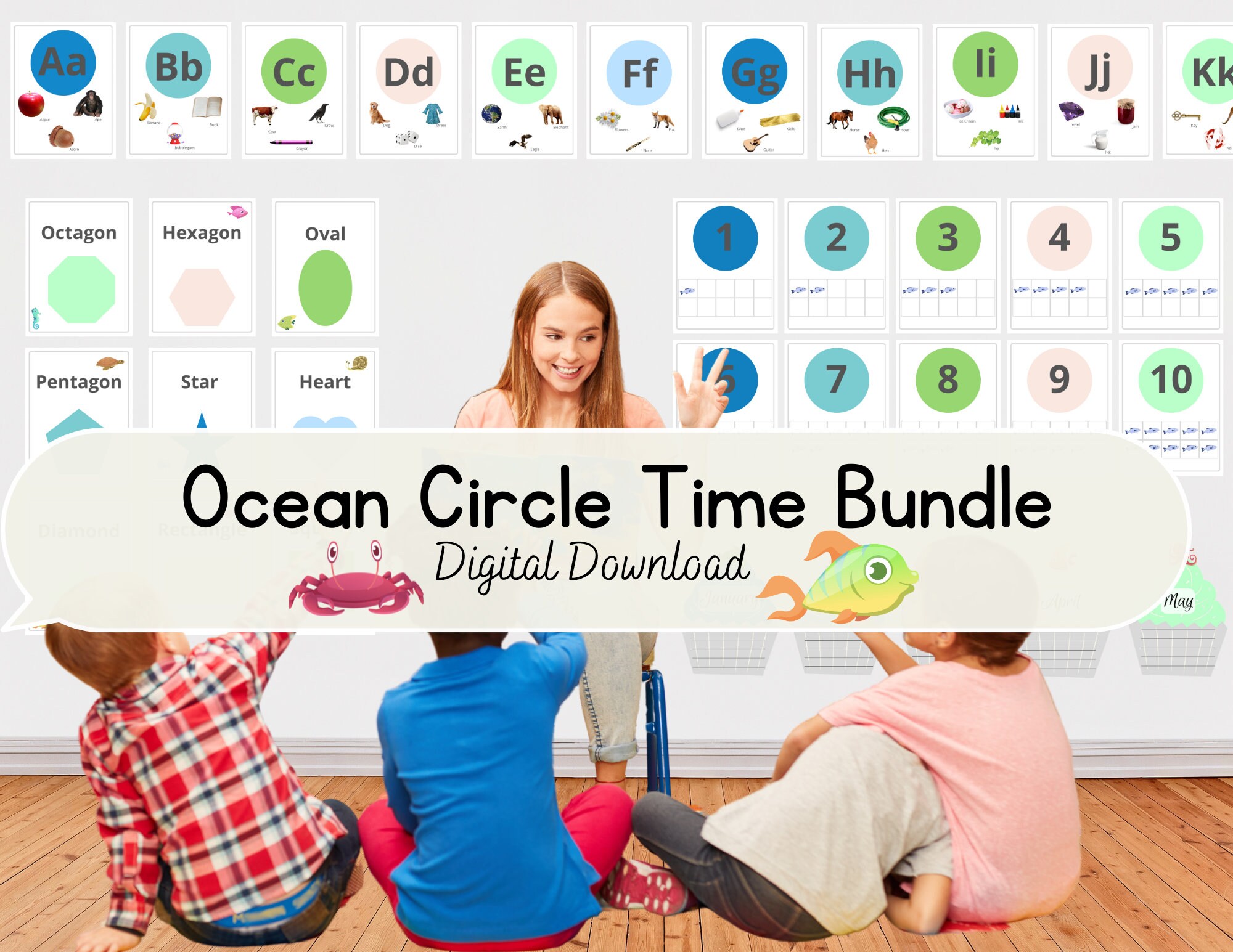 Ocean Classroom Circle Time Decor Bundle - Etsy