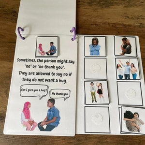 Hugging Adapted Book Social Story - Etsy