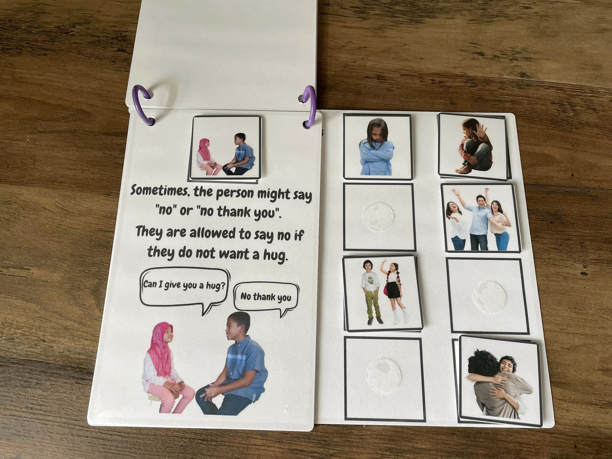 Hugging Adapted Book Social Story - Etsy