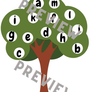 Digital Download - Uppercase and Lowercase Apple/orange Tree Matching ...