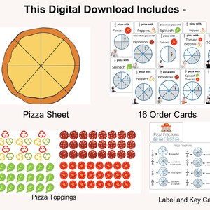 Digital Pizza Fractions Game - Etsy