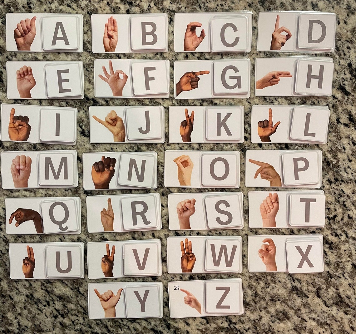 ASL Sign Language Task Cards, Digital Download, Printable for Learning ...