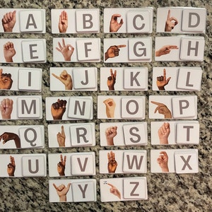 ASL Sign Language Task Cards, Digital Download, Printable for Learning ...