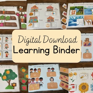 Preschool Learning Binder/busy Book Printables - Etsy