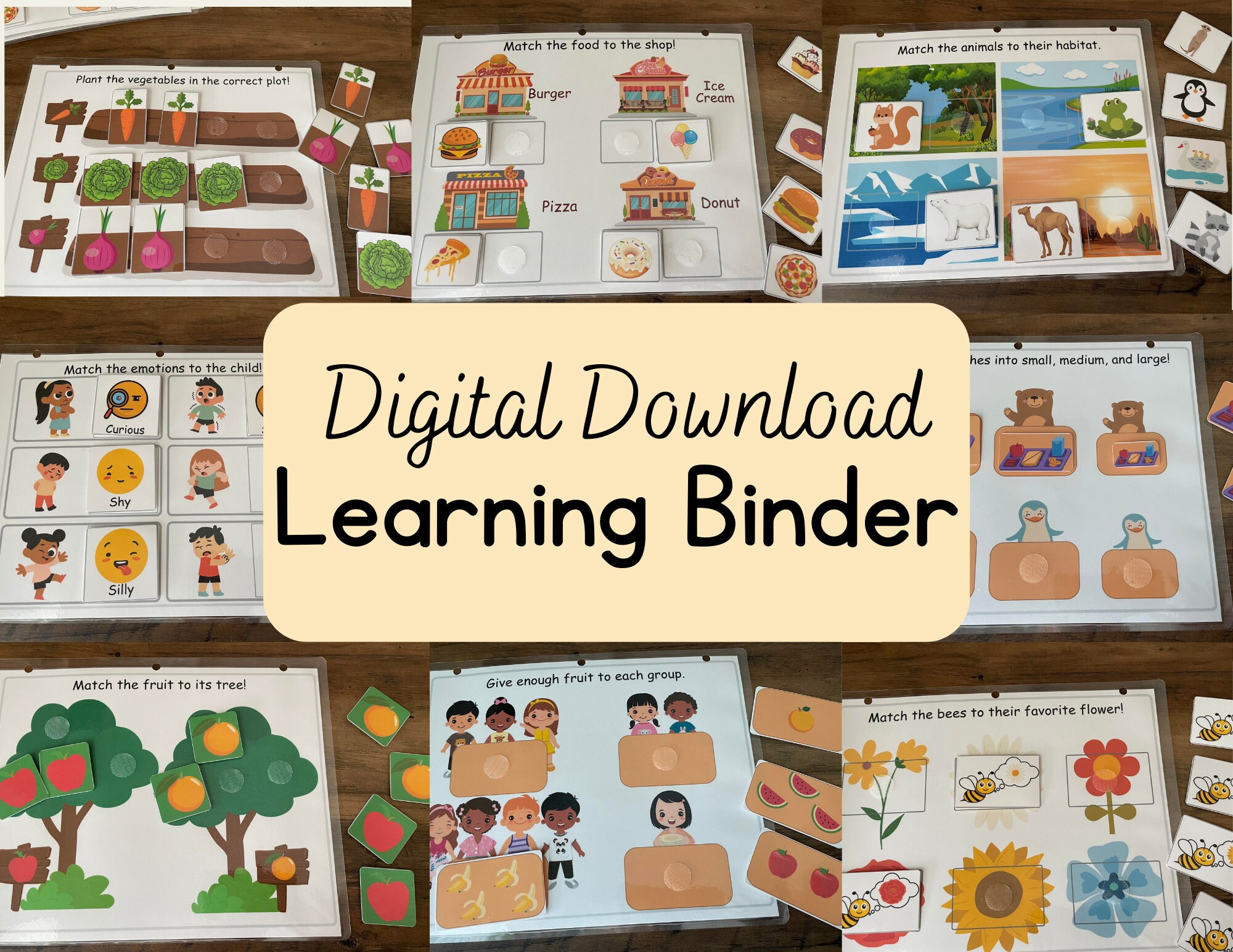 Preschool Learning Binder/busy Book Printables - Etsy