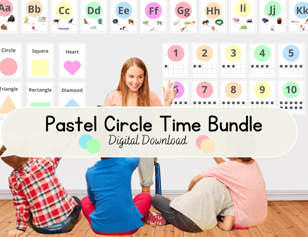 Pastel Classroom Circle Time Decor Bundle - Etsy