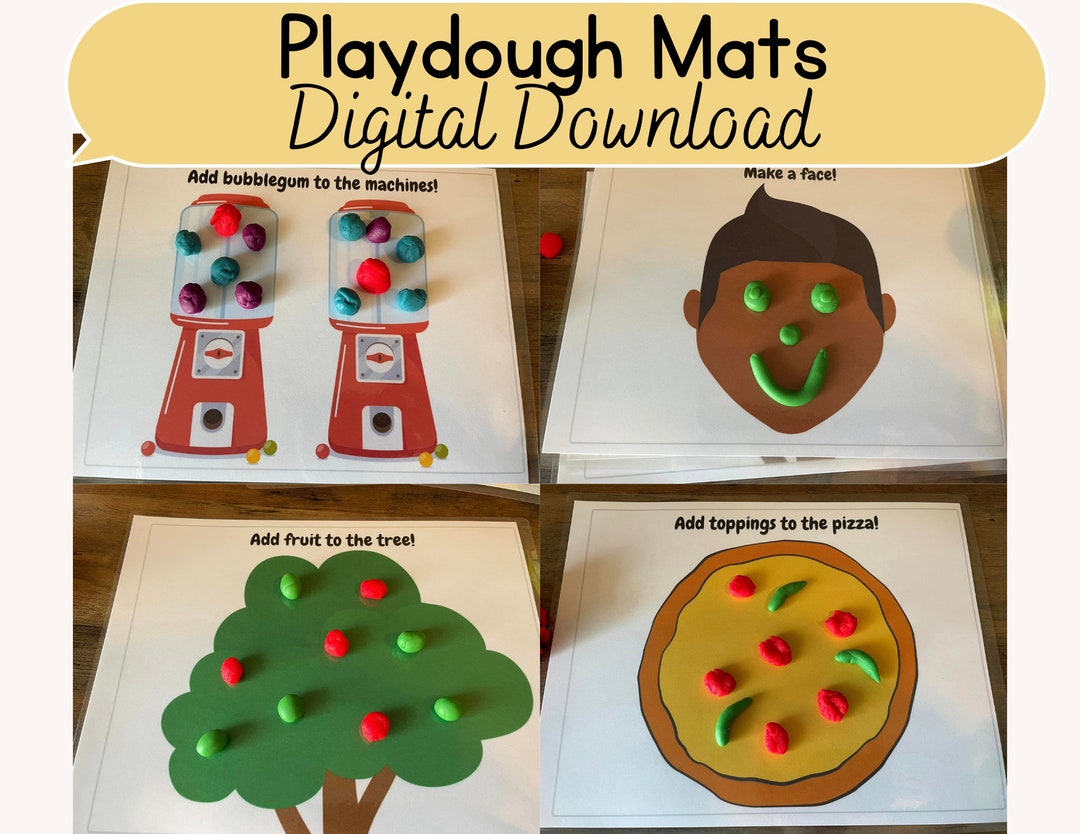 20 Dough Play Mats for Children - Etsy