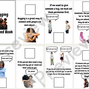Hugging Adapted Book Social Story - Etsy