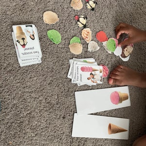 Digital Download - Ice Cream Shop Task Bag, Counting and Sequencing ...