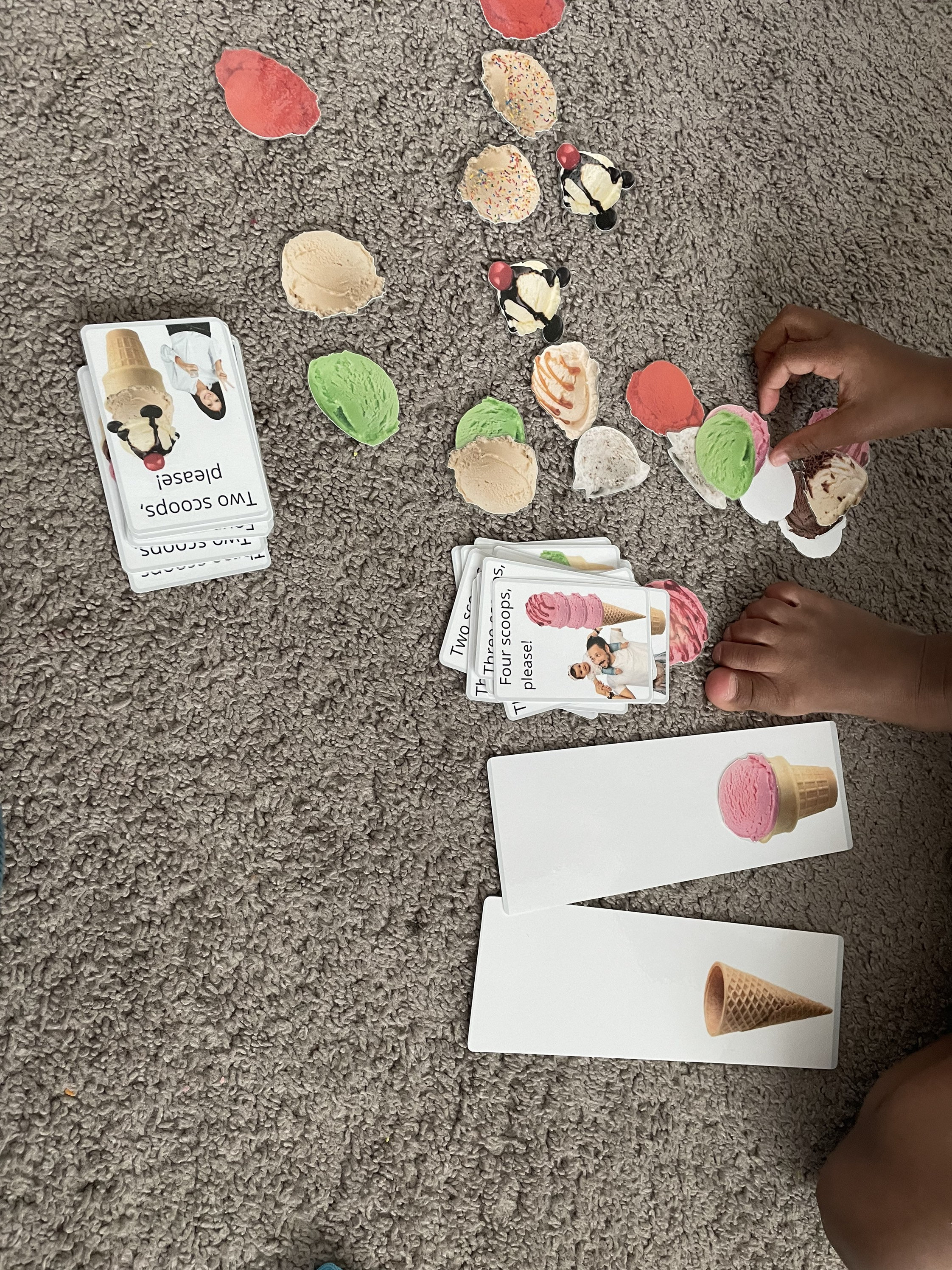 Digital Download - Ice Cream Shop Task Bag, Counting and Sequencing ...