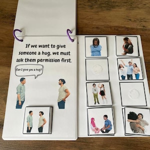 Hugging Adapted Book Social Story - Etsy