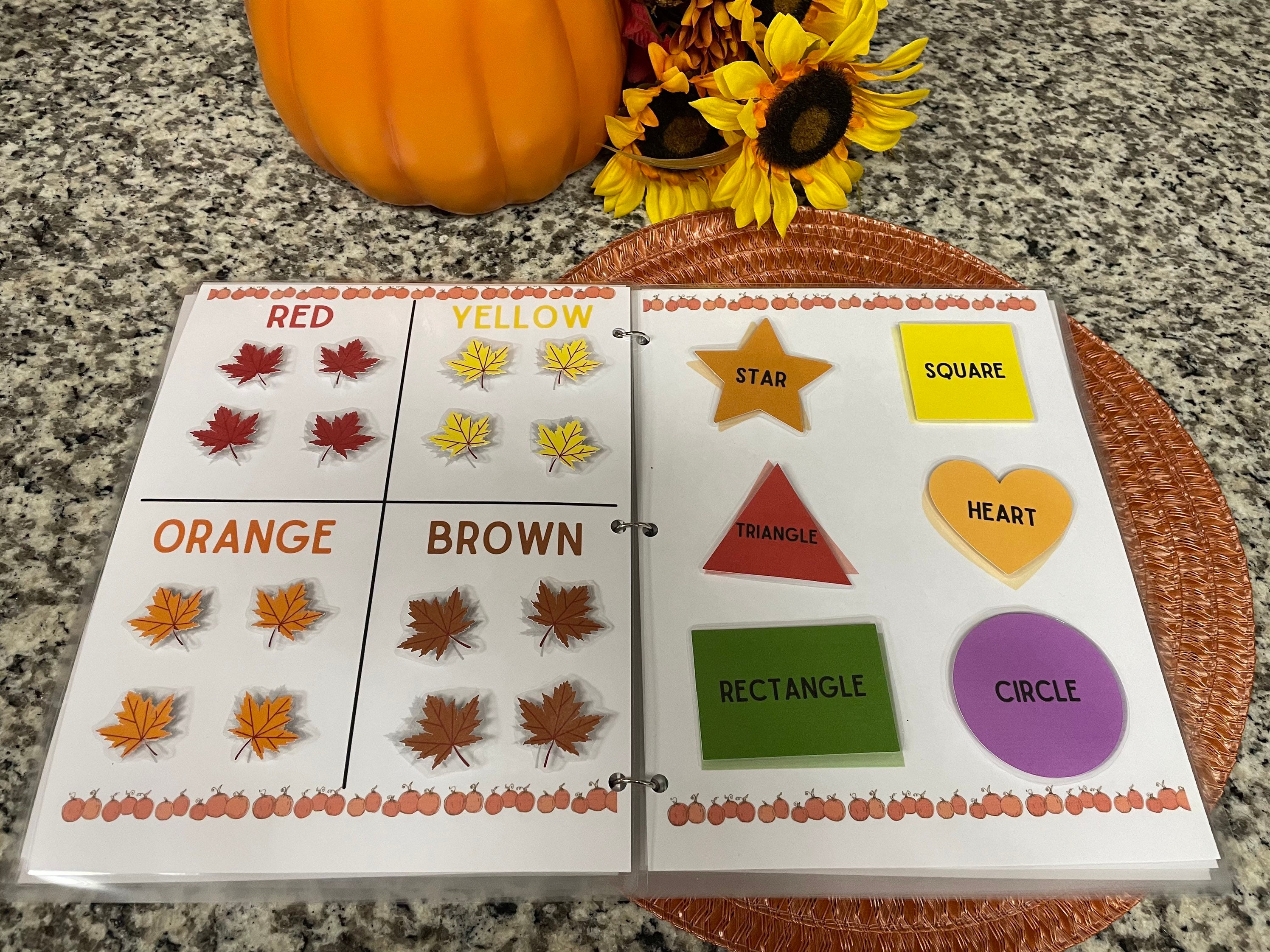 Autumn Themed Velcro Busy Book | Etsy