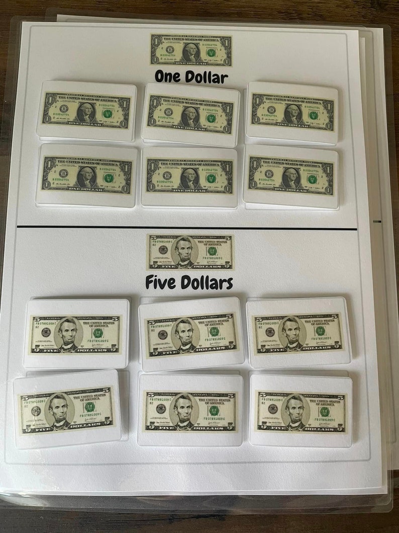Money and Coin Sorting Digital Download - Etsy