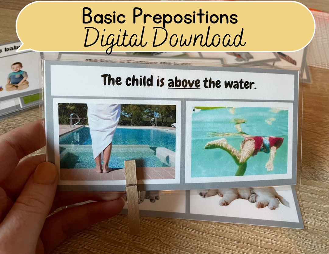 Basic Prepositions, Task Bag for Classroom, Digital Download, Clothing ...