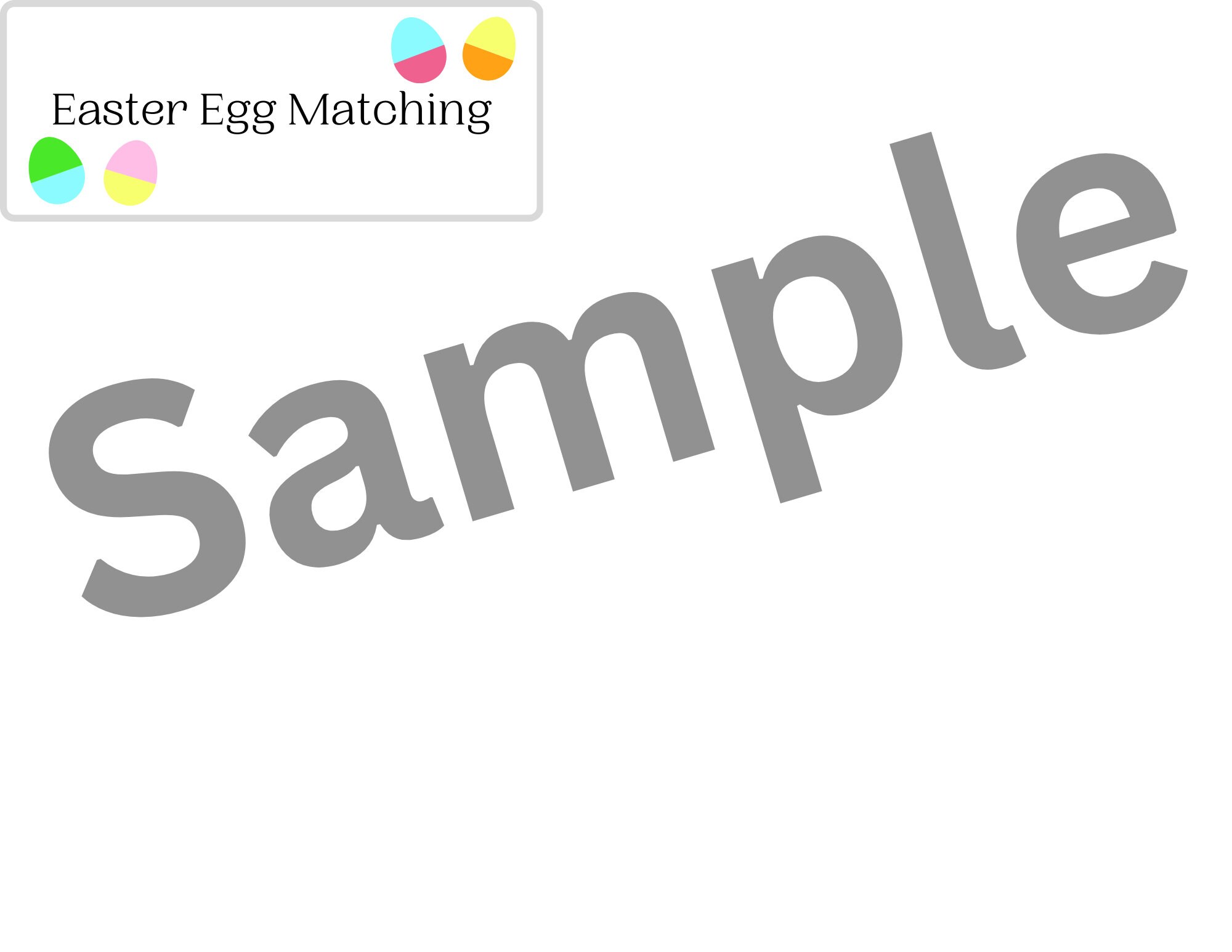 Egg Color Matching Digital Download - Etsy
