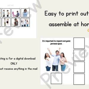 Hugging Adapted Book Social Story - Etsy